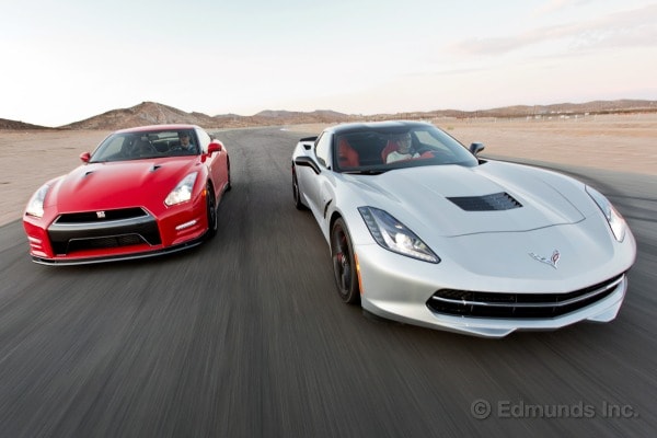 2014 Chevy Corvette Stingray Z51 vs. 2014 Nissan GT-R Track Edition on ...