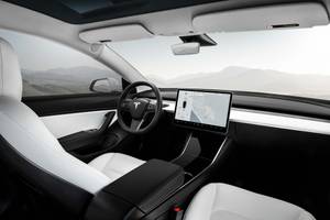 2020 tesla model 3 white interior store